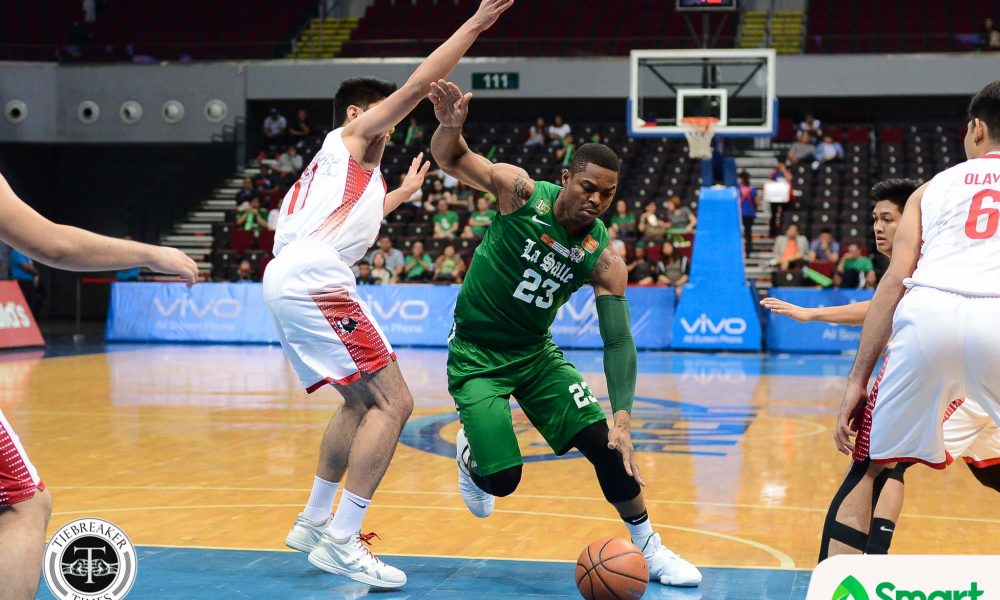 Ben Mbala hounds Alvin Pasaol as La Salle clinches Final Four spot