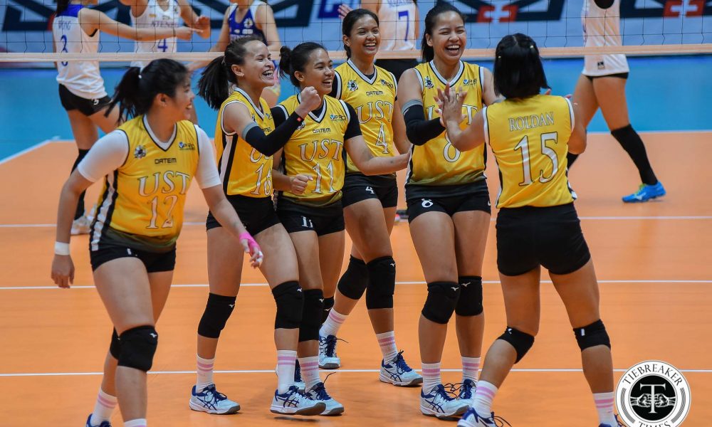 Ateneo Lady Eagles nip UST for first win | Tiebreaker Times