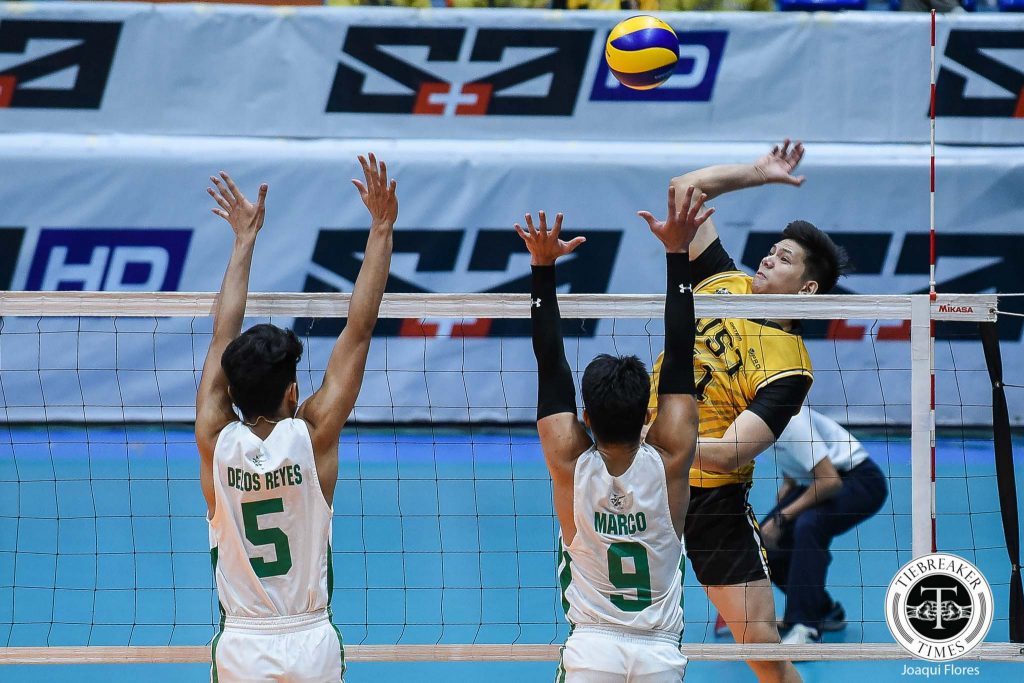 Joshua Umandal powers UST Tiger Spikers sweep of La Salle | Tiebreaker ...