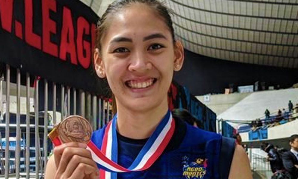 Jaja Santiago becomes first Filipino spiker to cop medal in foreign league