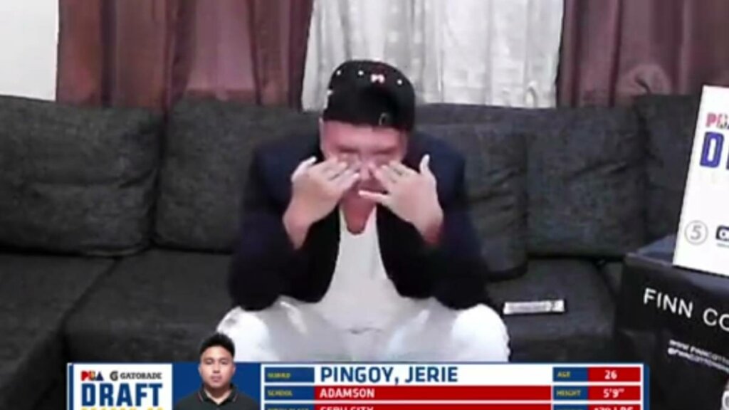 Jerie Pingoy on breaking down during PBA Draft: 'Gumuho talaga mundo ko'