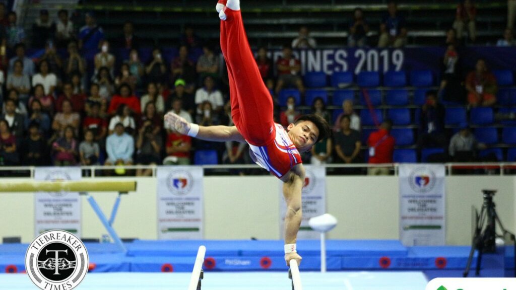 Caloy Yulo follows up vault world title with silver in p-bars