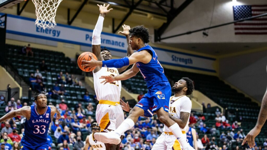 Remy Martin, Kansas romp Iona for bounce back win