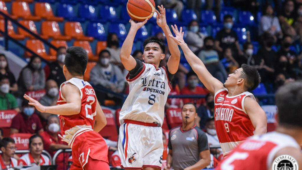 Kurt Reyson continues to give quality minutes to Letran