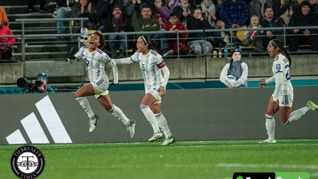 Sarina Bolden heads in Philippines' first-ever World Cup goal