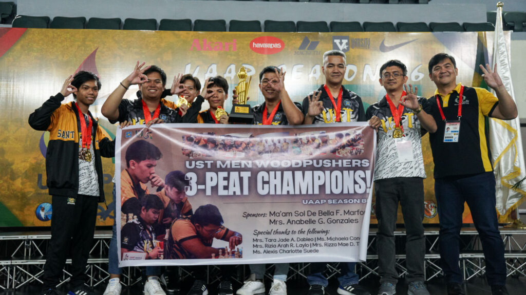 UST secures three-peat, clinches 10th Men's chess title in UAAP