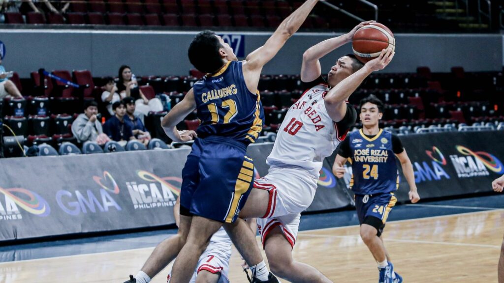 San Beda-Rizal finally breaks through, tops JRU for 1st win in NCAA 101