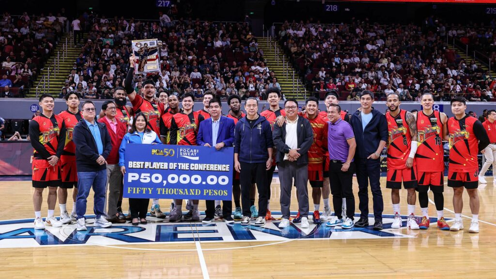 June Mar Fajardo bags 13th PBA Best Player of the Conference award